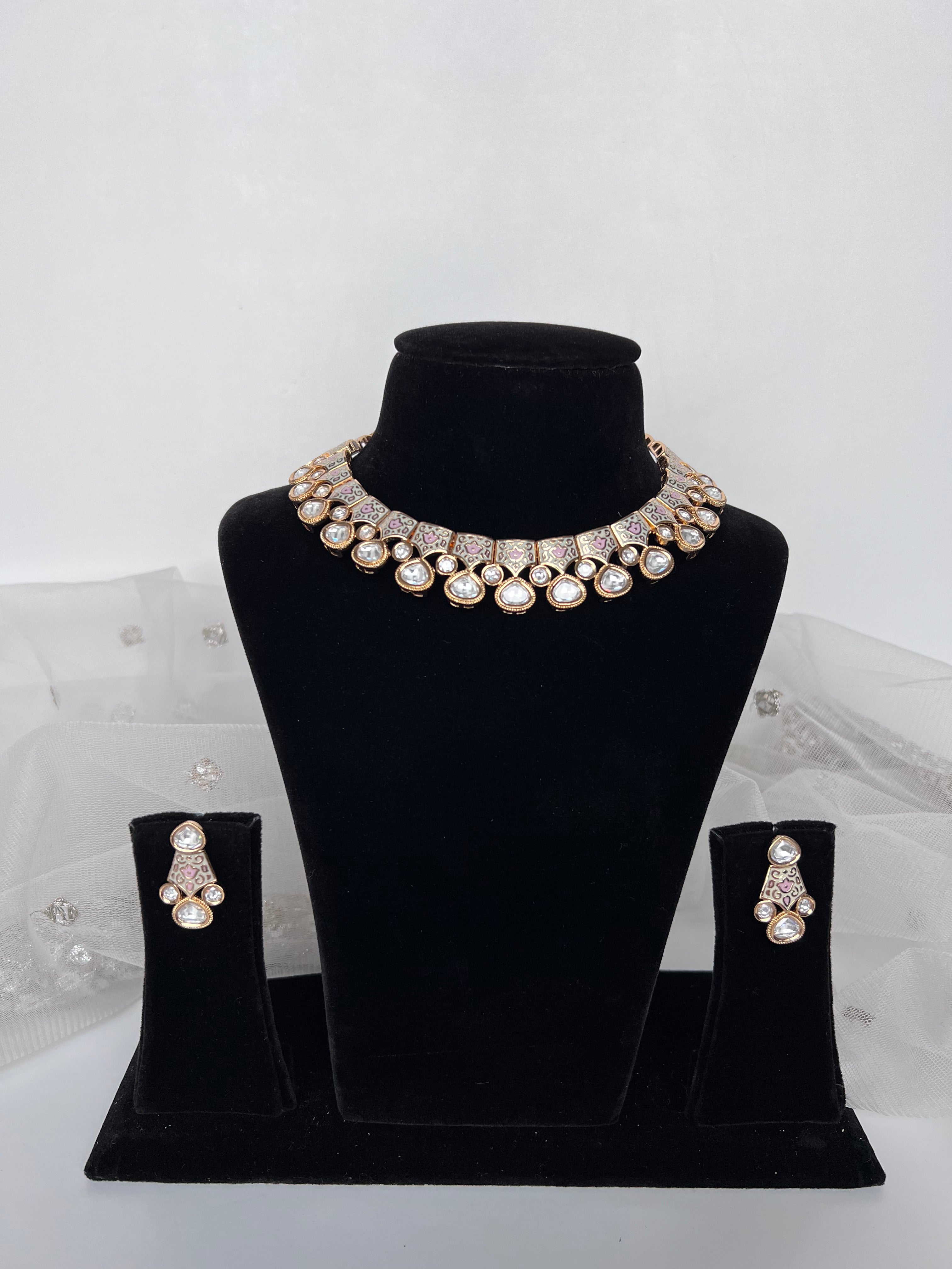 Meenakari Tiyani Set – Lush Jewelry Studio