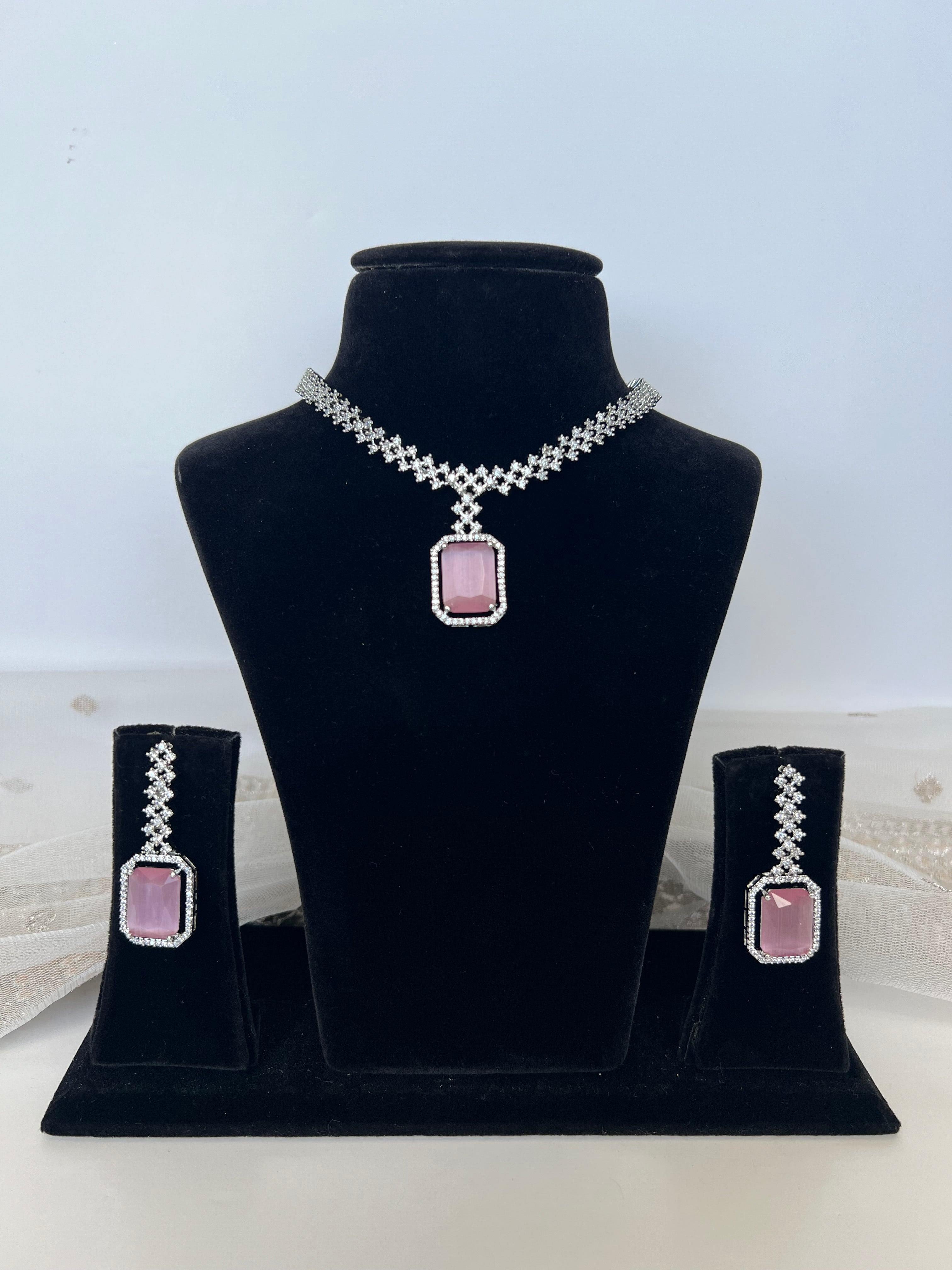 Pink Diamond Drop Set – Lush Jewelry Studio