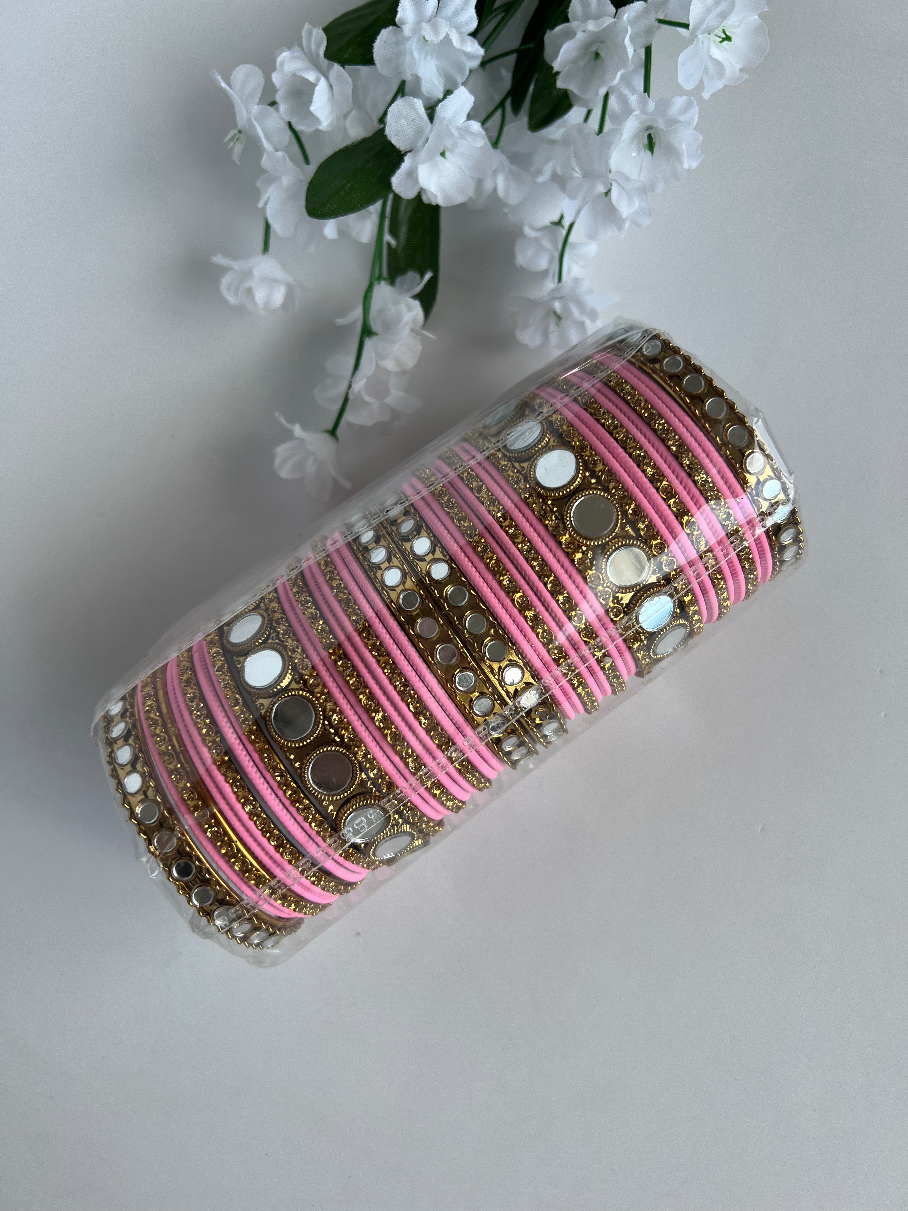 Pink Bangle Set – Lush Jewelry Studio